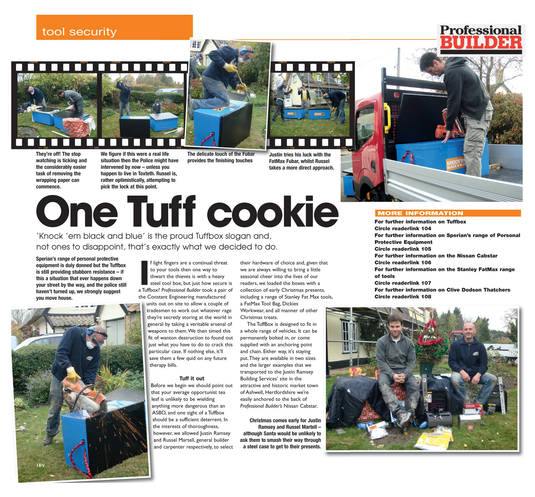 Tuffboxes | Secure Tool Box Solutions | Made in Britain